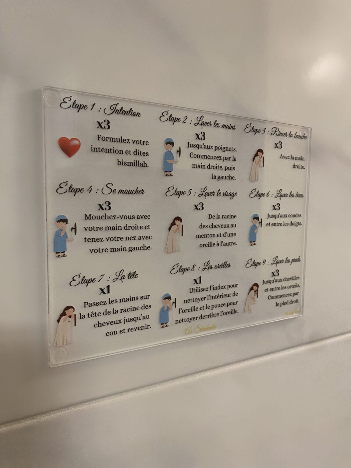 Pack PLEXI éducatif : Prière et ablutions - MHF.PLEXIGLASS